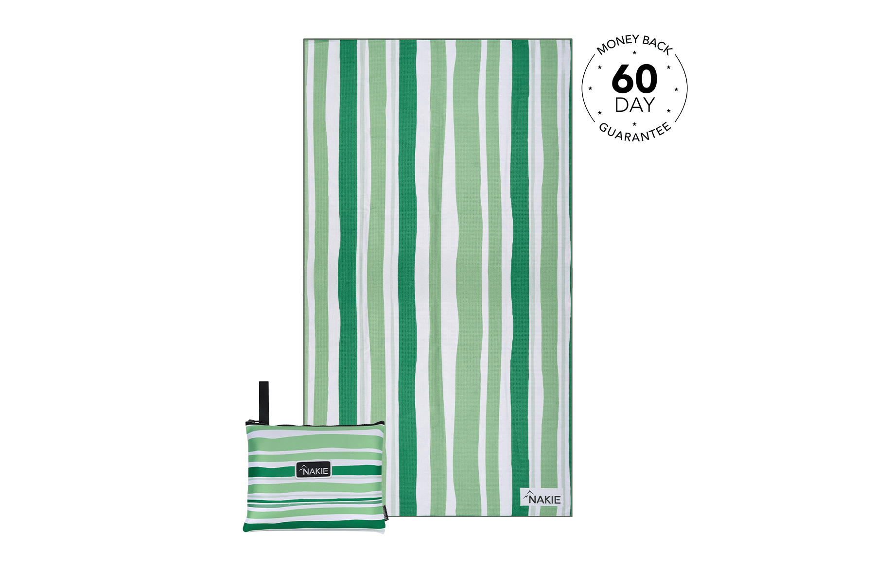 Daintree Green - Recycled Sand Free Beach Towel | Made From 100% ...