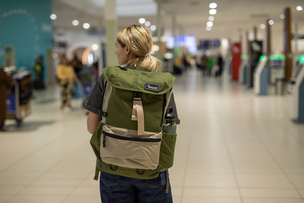 Olive Green - Recycled Travel Backpack | Made From 100% Recycled ...